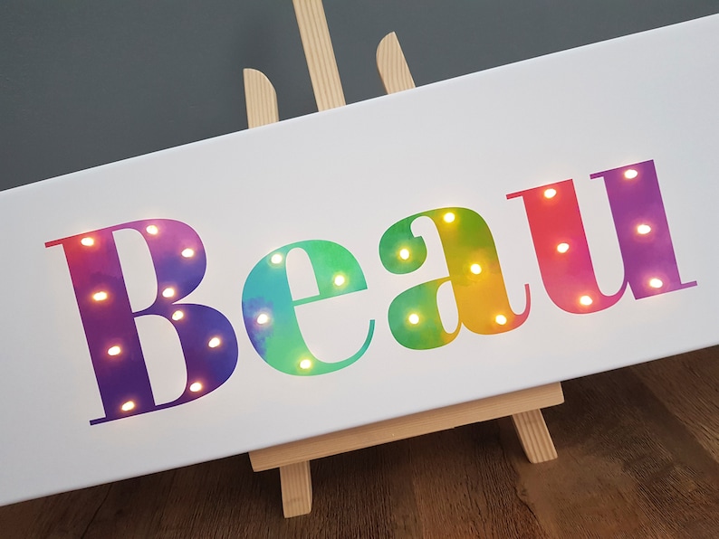 Lighted name sign Rainbow wall art Name lights Rainbow | Etsy Lighted name sign Rainbow wall art Name lights Rainbow | Etsy