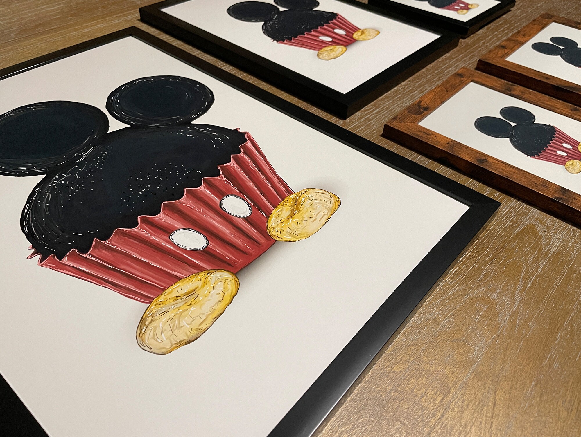 Mickey Mouse Cupcake Digital Download Print Artwork Illustration Home ...