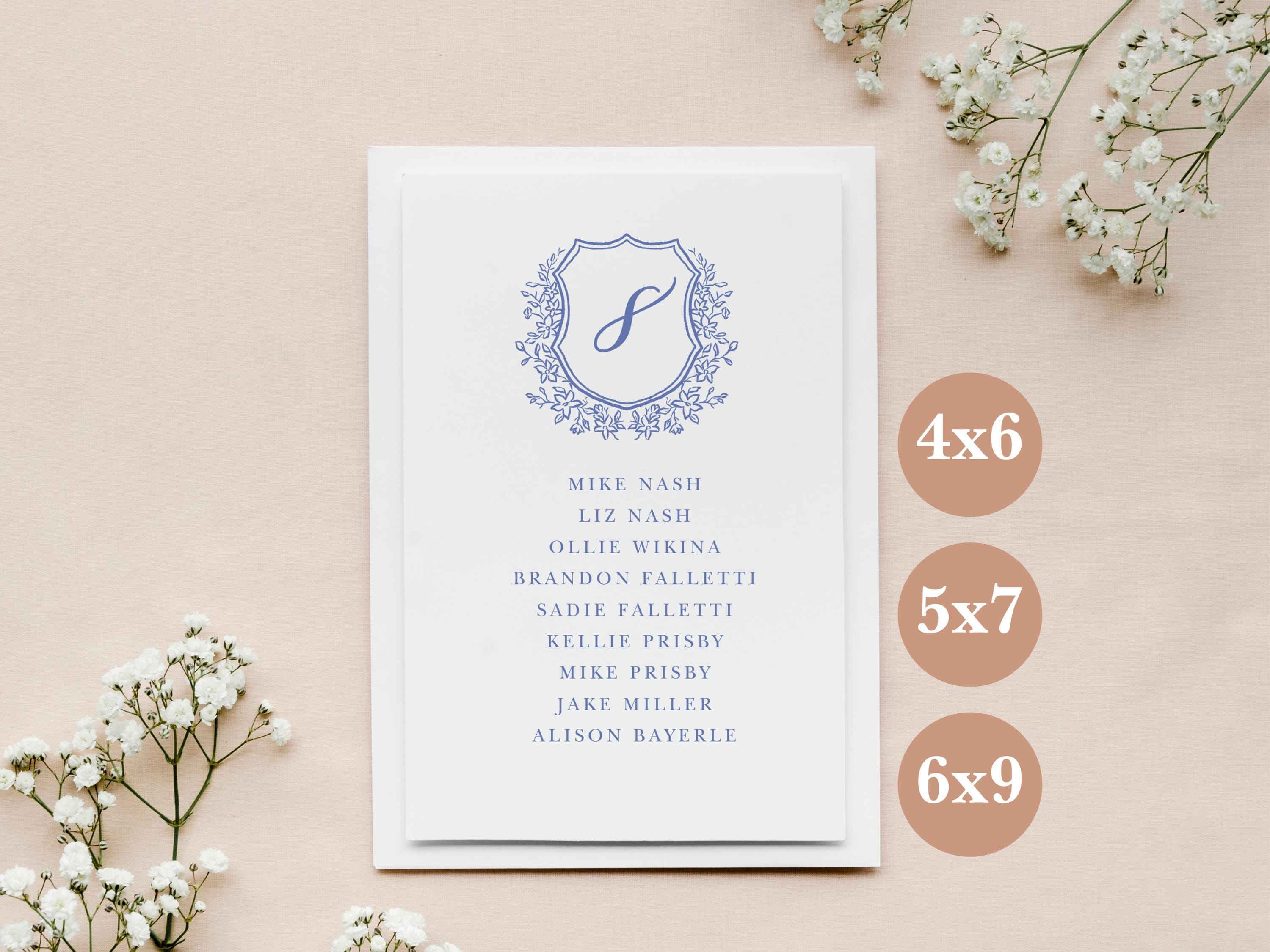 Editable Wedding Seating Chart Template, French Blue Toile Wedding ...