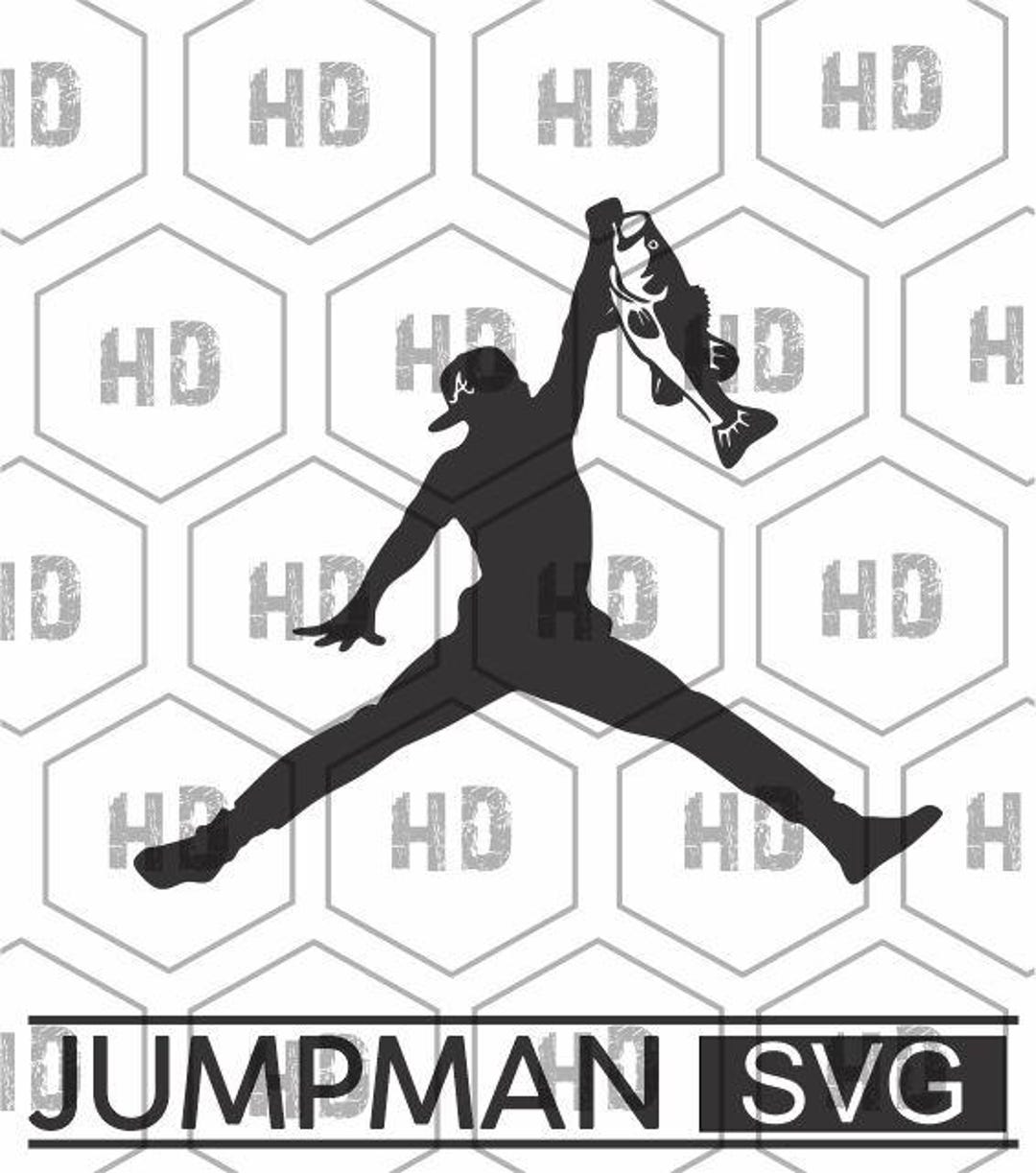 Jumpman, Bass, Jordan, Svg, Pdf, Black, White, Shirt, Decal, Sticker - Etsy