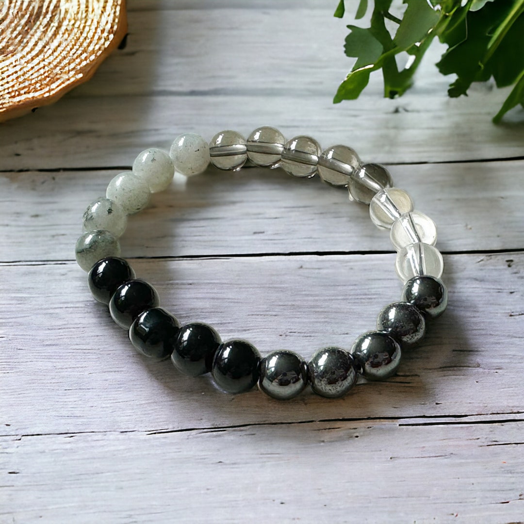 Protection & Grounding Self Love Bracelet, Chakra Bracelet, Crystal ...