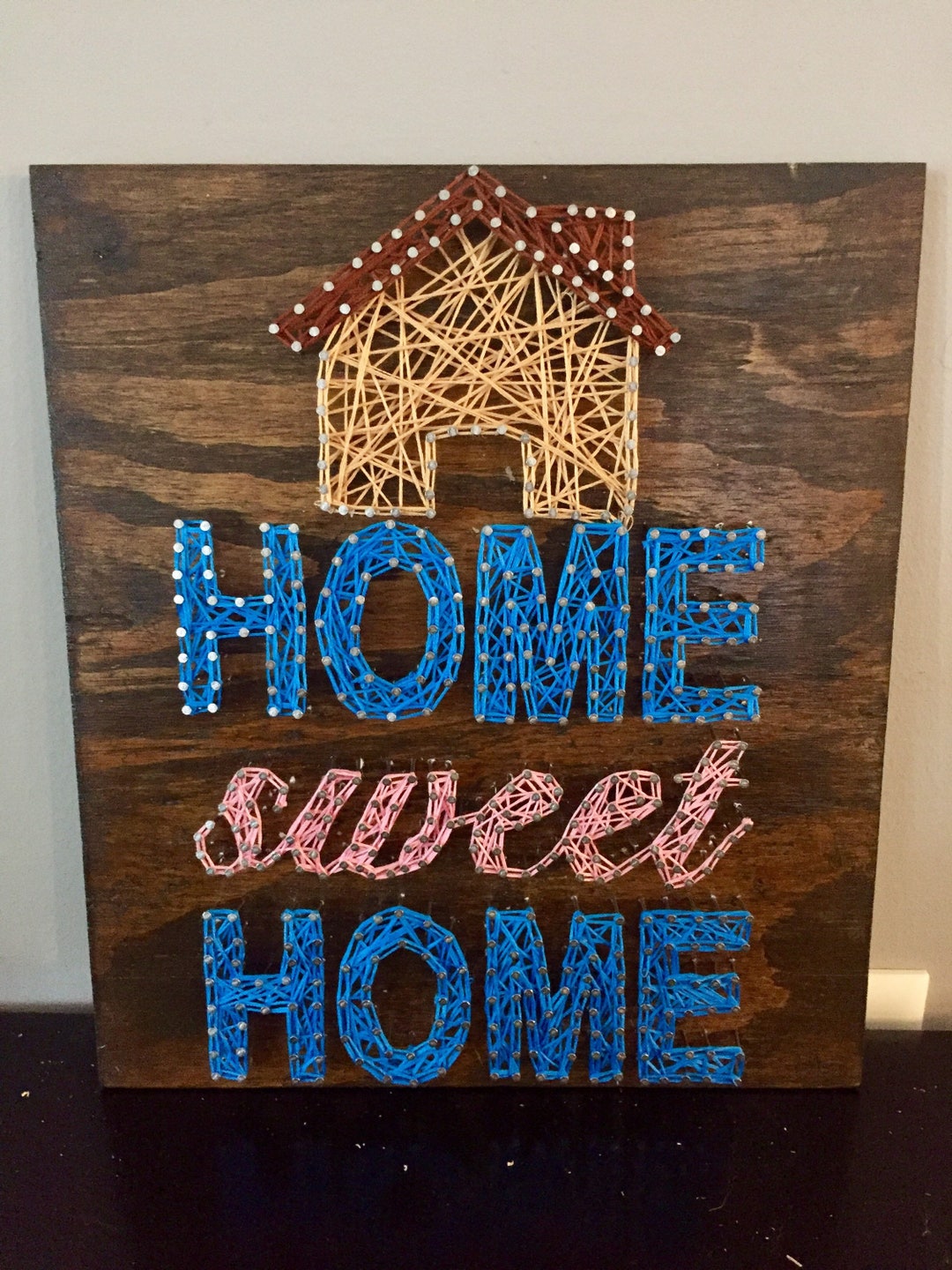 Home Sweet Home String Art READY TO SHIP - Etsy