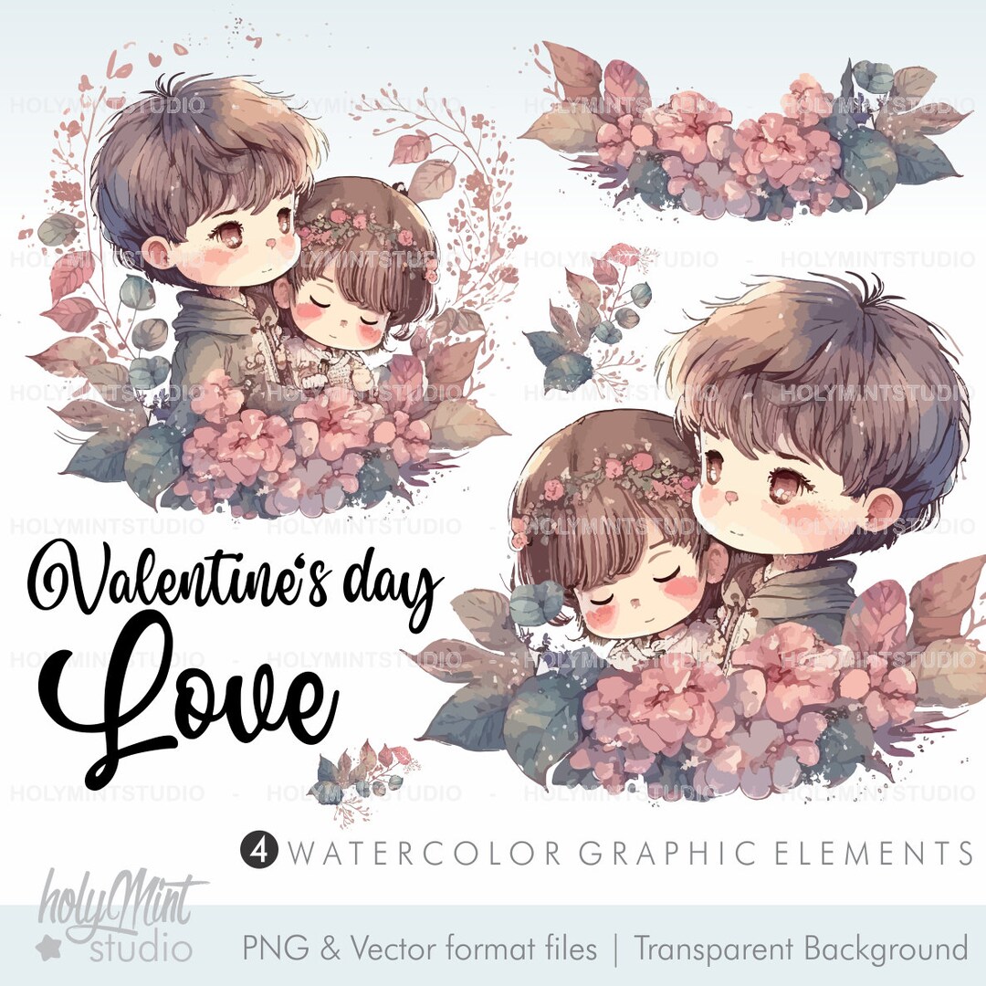 Valentine's Day Clipart, Love Clipart, Valentines Vector, Love Vector ...