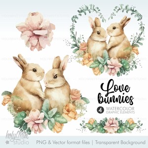 Rabbit Clipart, Spring Clipart, COMMERCIAL USE, Nursery Art, Rabbit ...