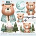 Father's Day Clipart, Bear Clipart, Dad Clipart, Watecolor Dad ...