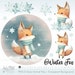 Watercolor Fox Clipart Vector, Fox Vector, Fox Clipart, Winter Fox ...