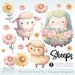 Sheeps Clipart, Cute Sheep Clipart, Sheep Vector, Sheep Illustrations ...