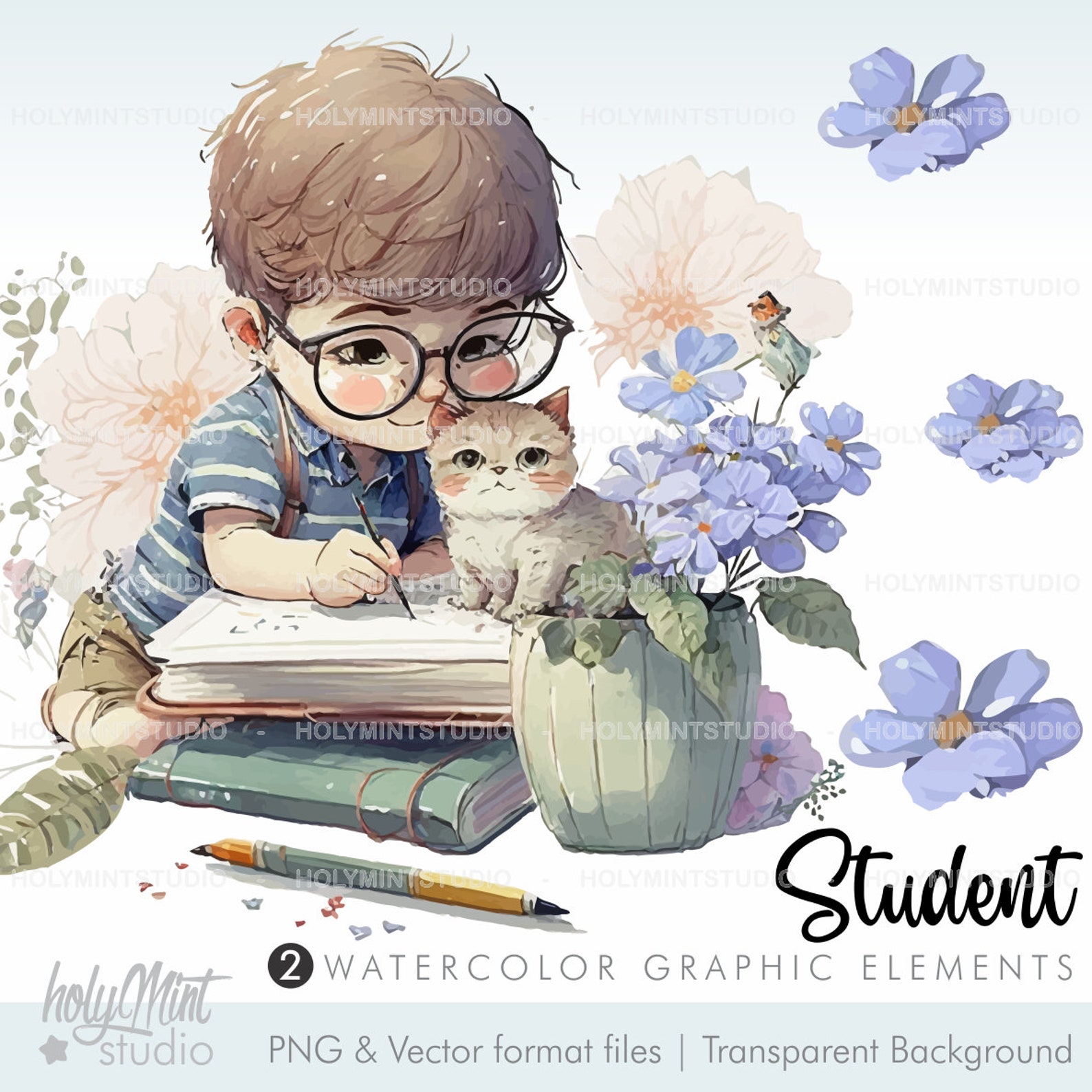 Student Boy Reading Boy Clipart School Boy Boy Clipart - Etsy