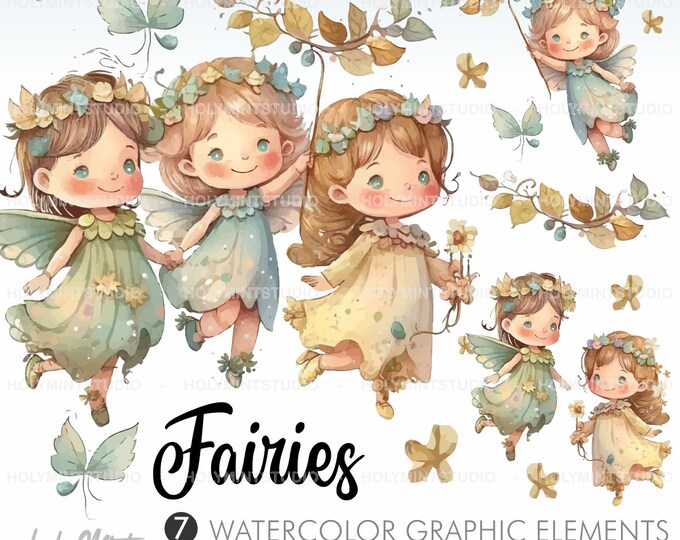 Fairies Clipart, Fairy Clipart, COMMERCIAL USE, Fairy Tale Clipart ...