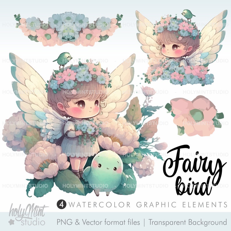 Watercolor Fairy Clipart Spring Fairy Clipart Fairy Tale - Etsy