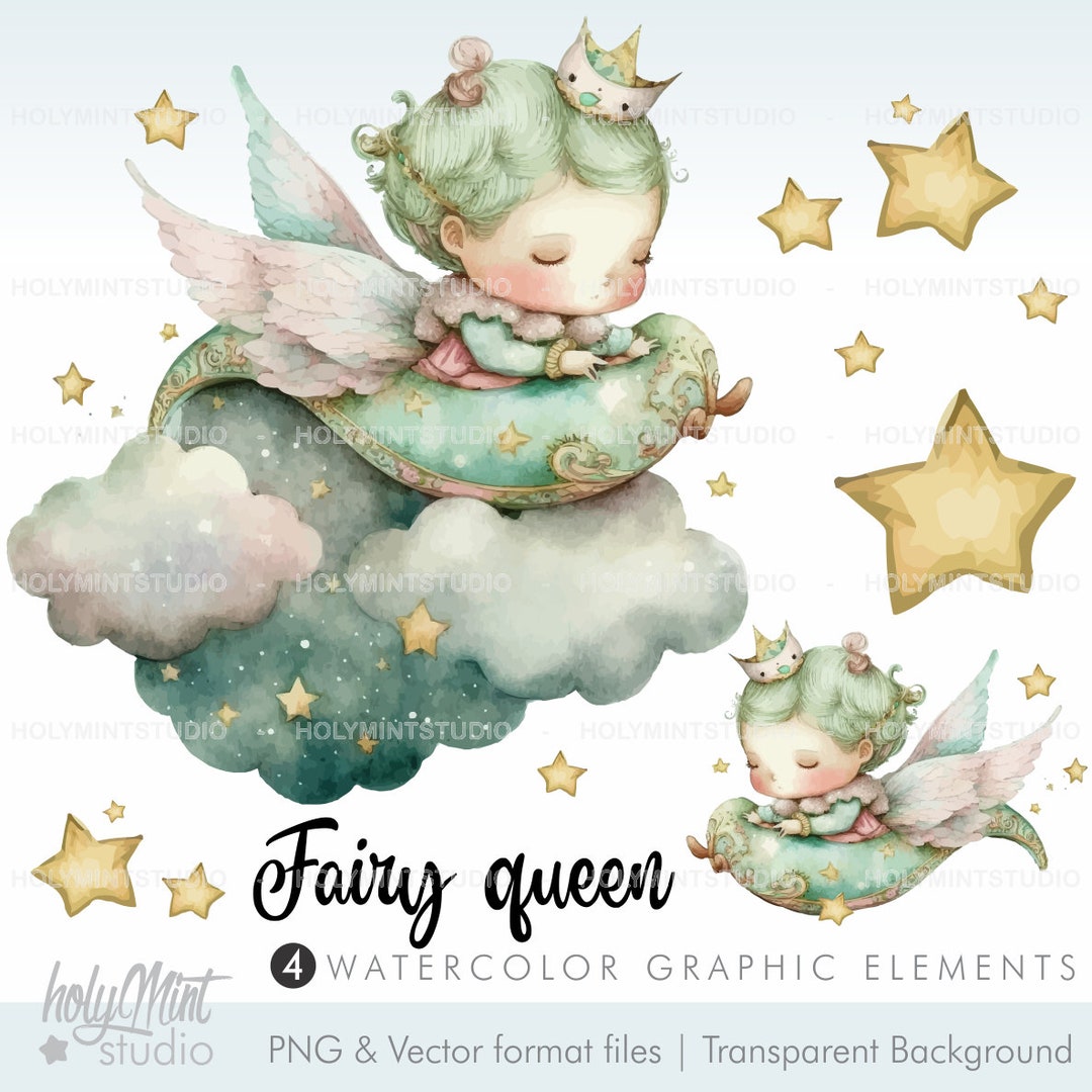 Watercolor Fairy Clipart Vector, Fairy Vector, Fairy PNG, Watercolor ...
