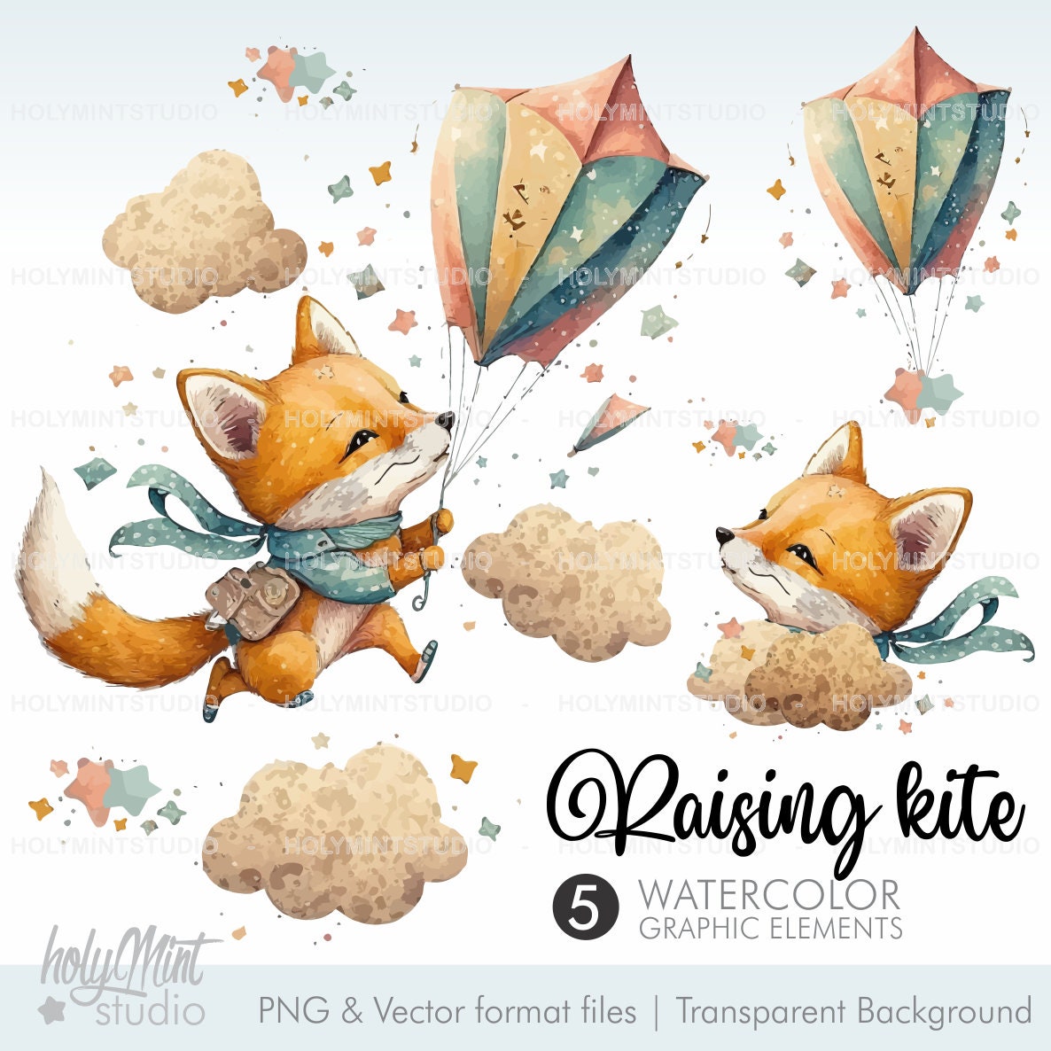 Red Fox Clipart Fox Clipart Vector Fox Clipart Fox - Etsy