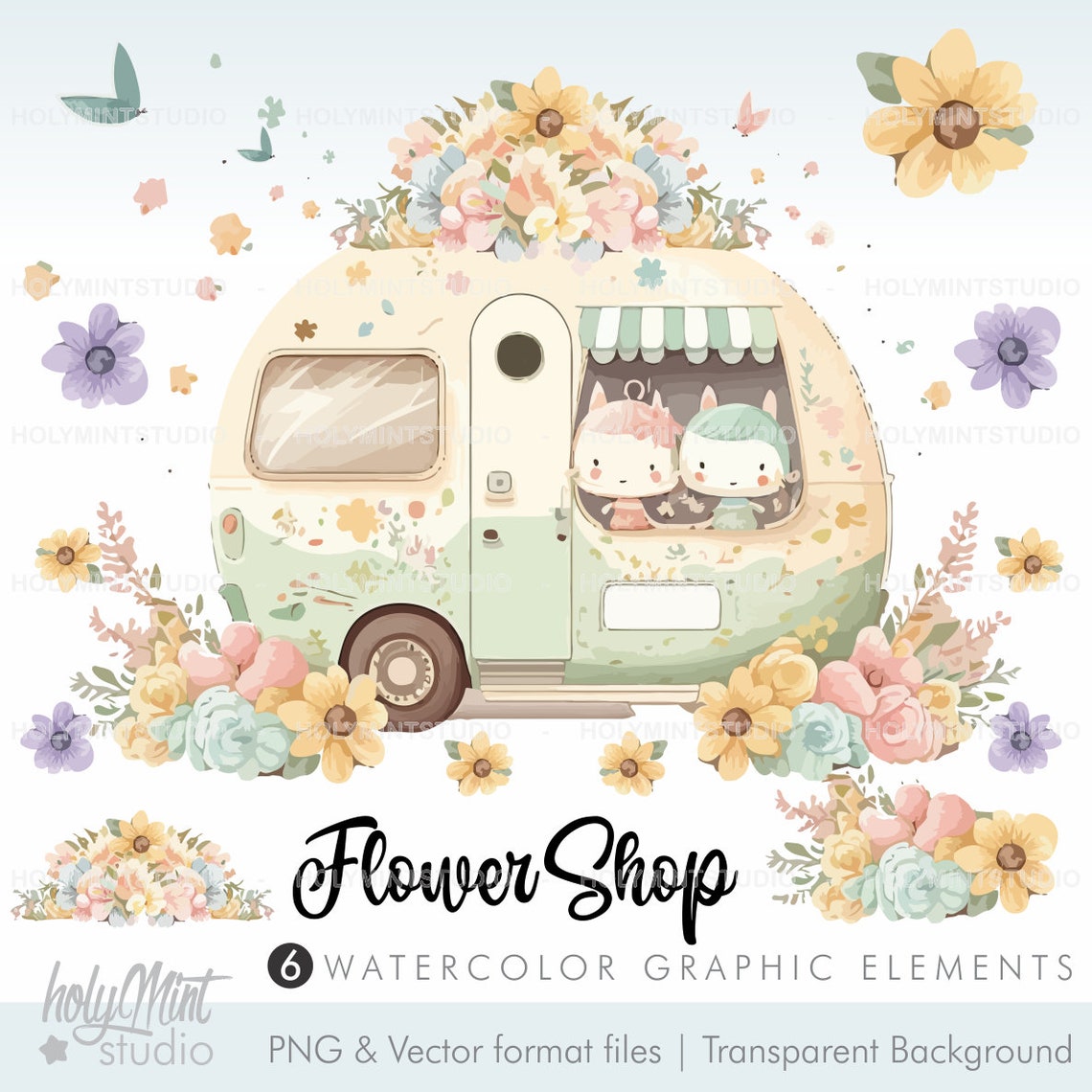 Family Clipart Vector Camper Clipart Travel Clipart Spring - Etsy