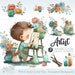 Artist Boy Clipart Vector, Watercolor Artist Clipart, Artist Clipart ...