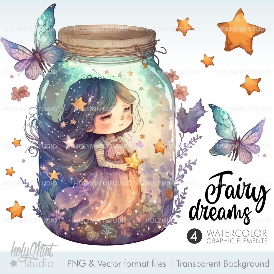 Fairy Clipart, Fairies Clipart, Fairy Tale Clipart, Fairy Illustrations ...
