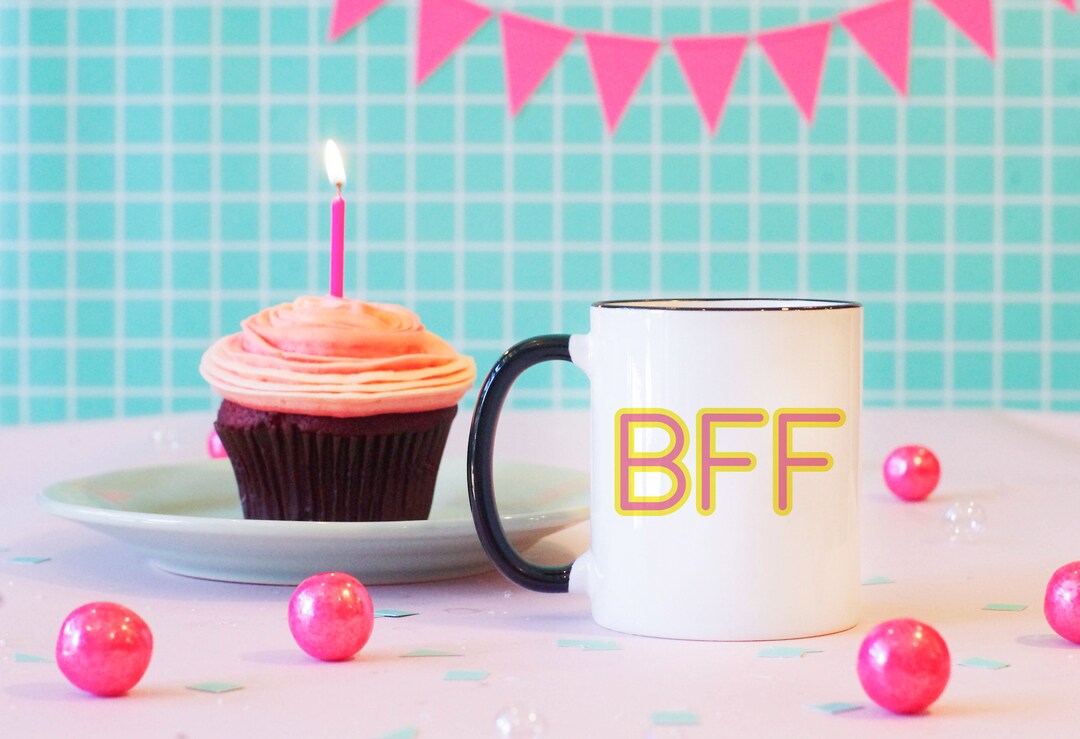 BFF Mug, BFF Coffe Mug, Best Friend Gift, Bestie, Bf4l, Best Friend Mug ...
