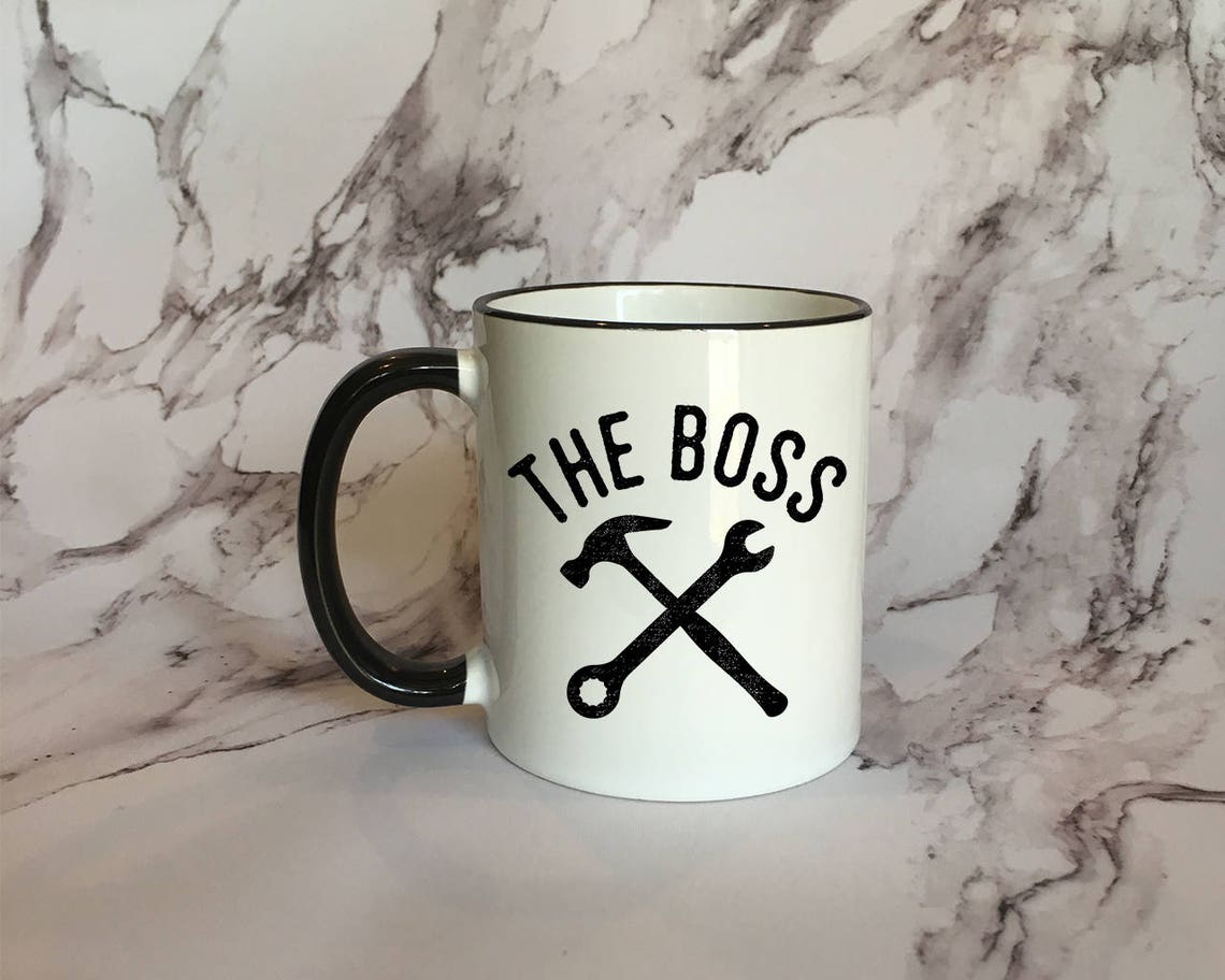 The Boss Coffee Mug Construction Worker Mug Boss Mug Best - Etsy