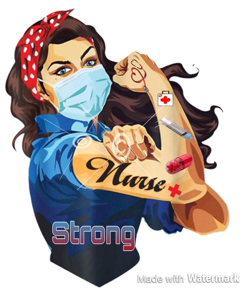Nurse Superheroes Strong Jpeg Sublimation Digital File - Etsy