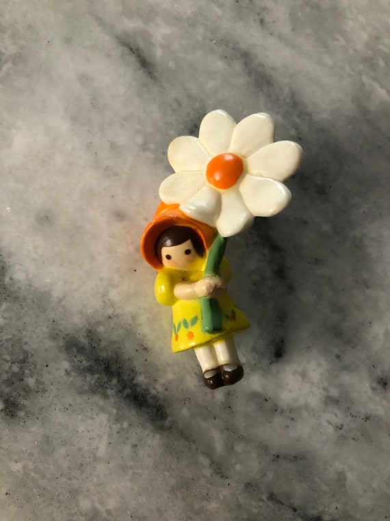 Vintage hallmark girl flower - Gem