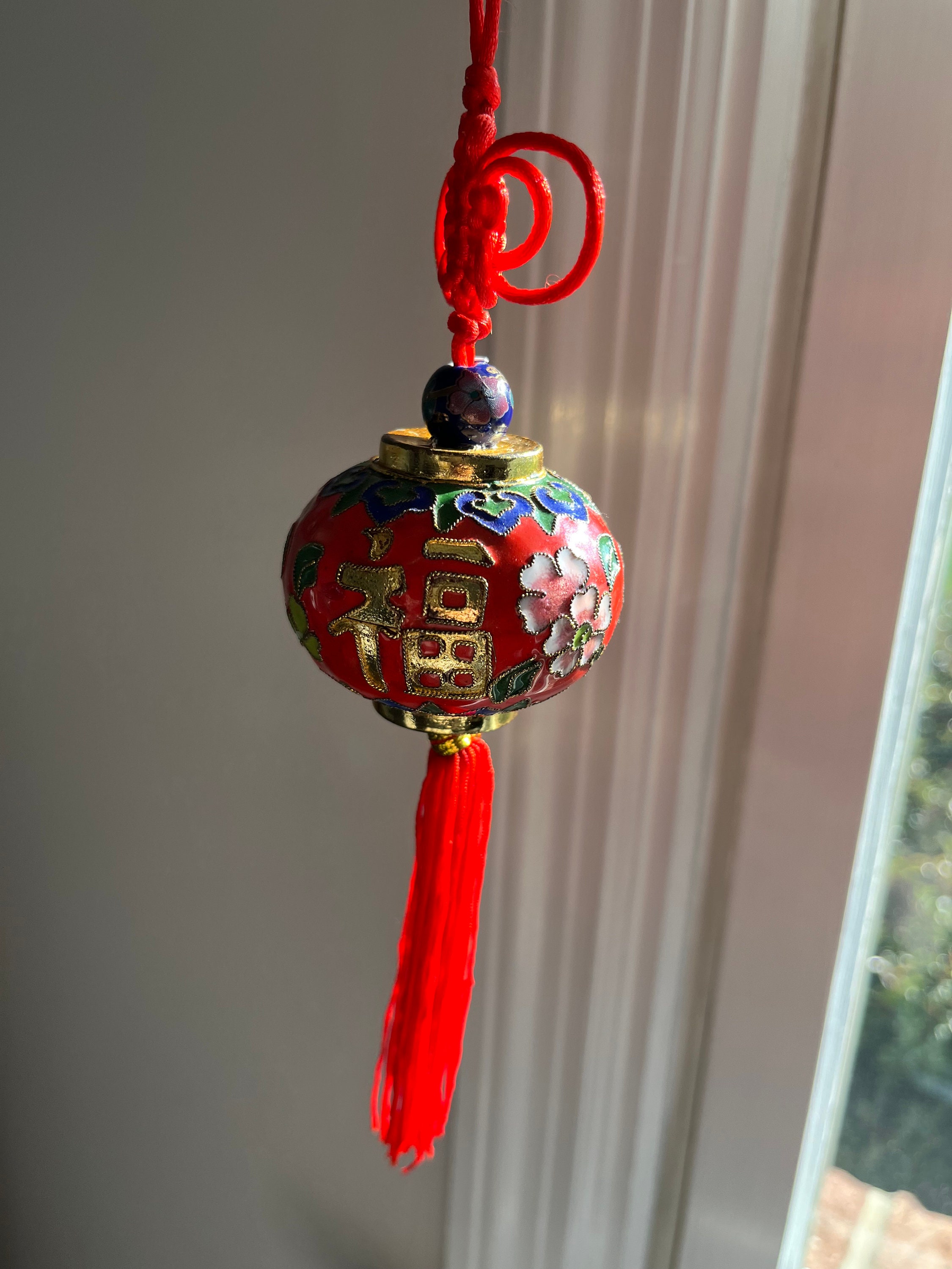 Vintage Chinese Good Luck Lantern Balls Set of 3 Colisenne - Etsy