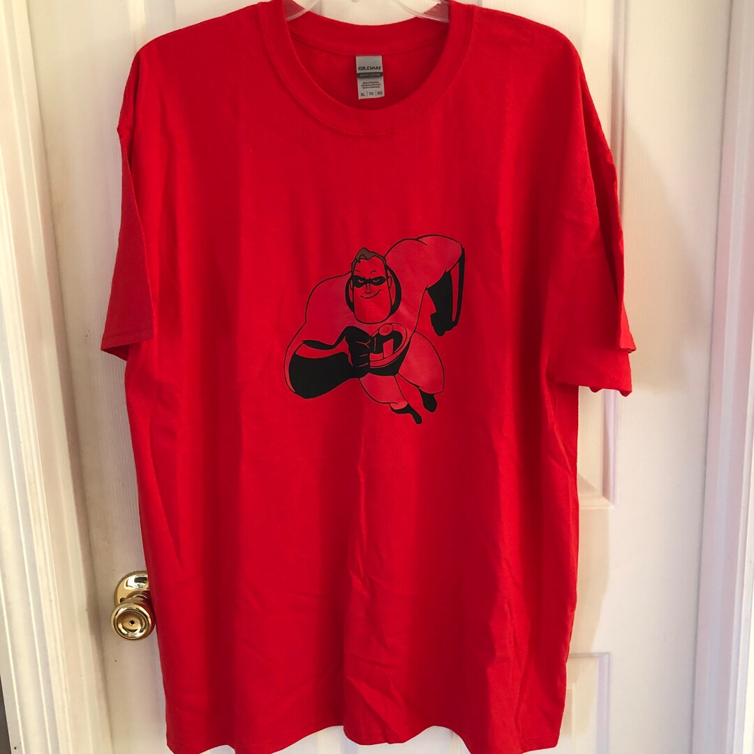 Disney the Incredibles Bob Parr Red Graphic Tshirt XL - Etsy
