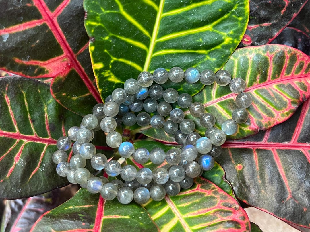 Genuine Gray Labradorite 8-8.5mm Natural Gemstone Beads Finished ...