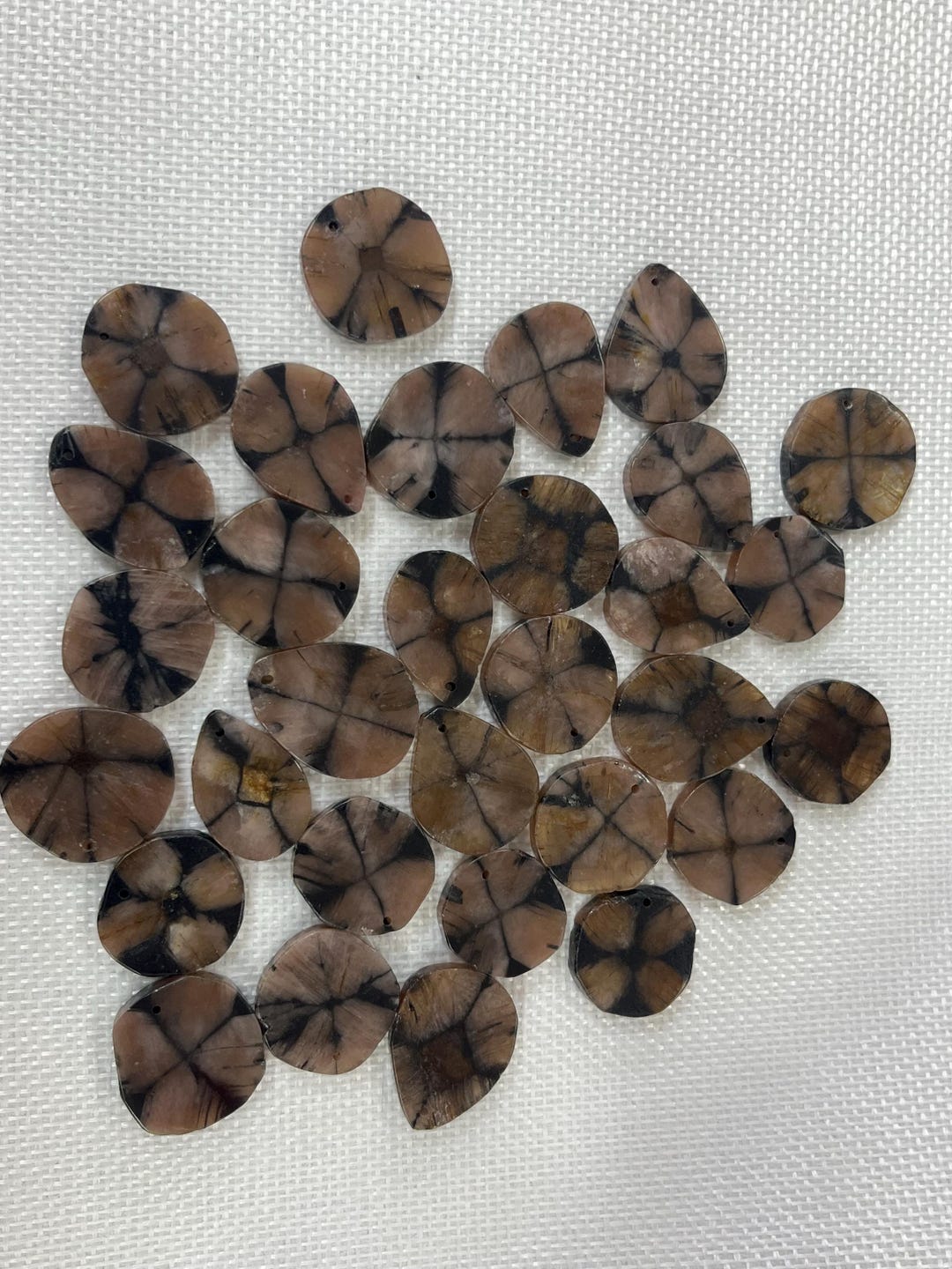 Genuine Chiastolite Thick-nugget-shape Pendant , Natural Andalusite ...