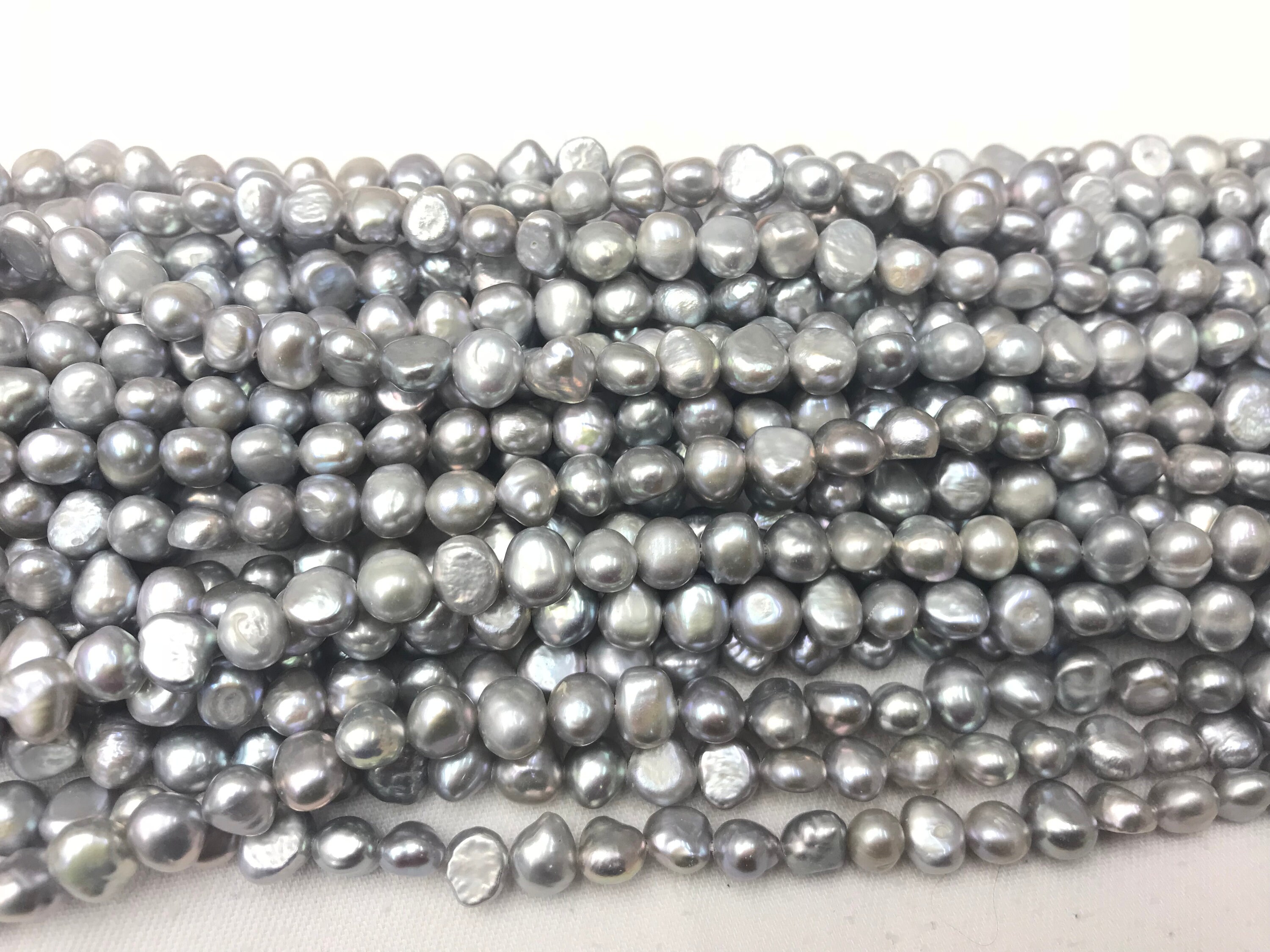 Natural Freeshape Gray Freshwater Pearl Nugget Grade A - Etsy Singapore