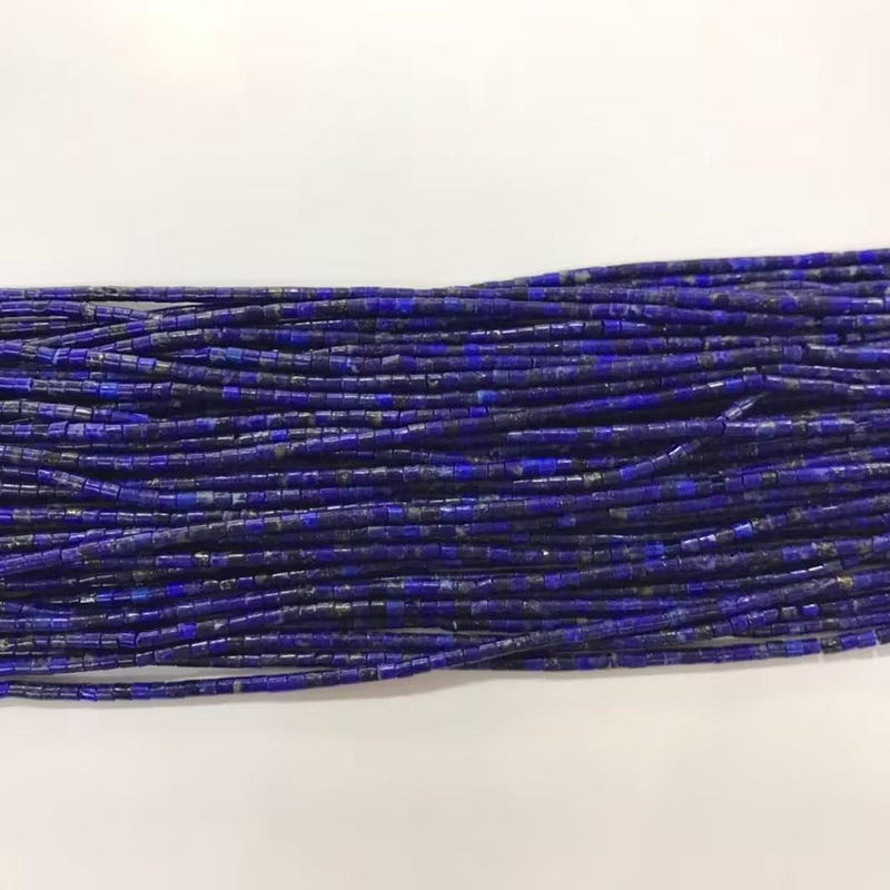 Lapis 2mm Heishi Beads - Etsy