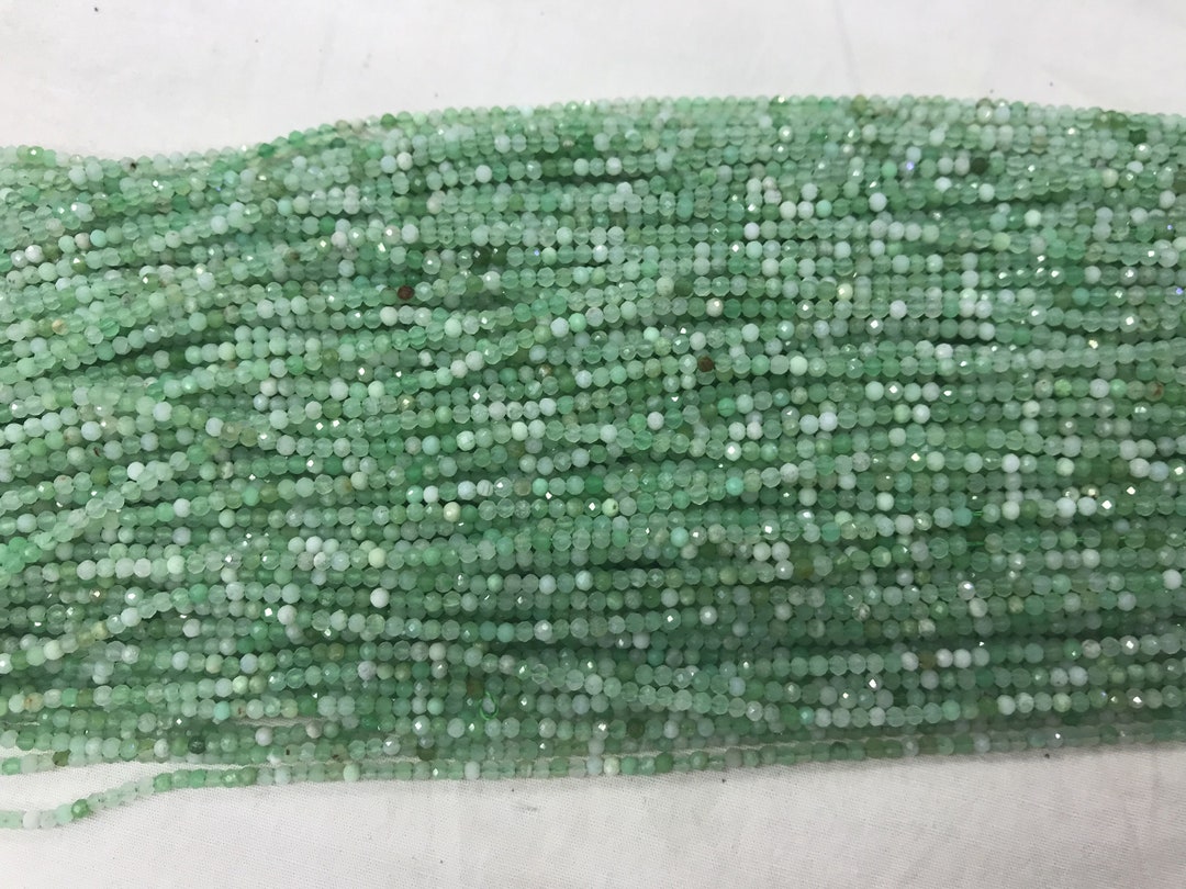 Faceted Green Australian Jade 2mm Round Cut Genuine Gemstone Loose ...