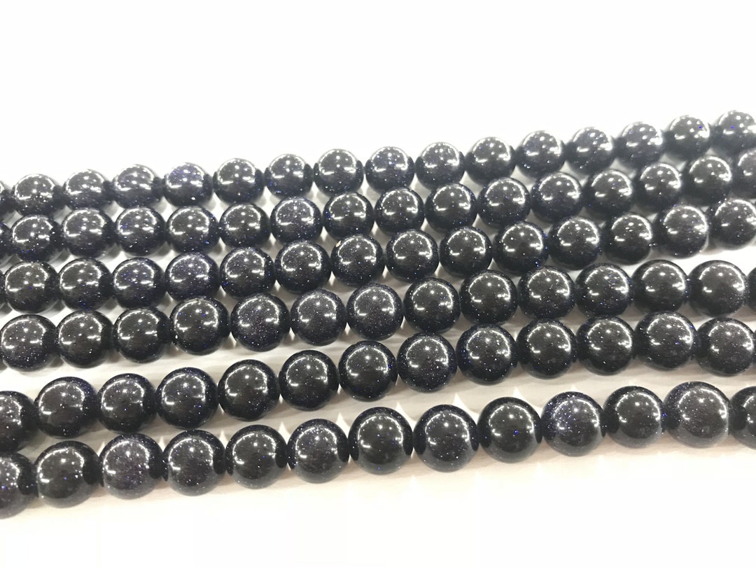 Natural Blue Sandstone 4mm - 20mm Round Genuine Loose Beads 15 Inch ...