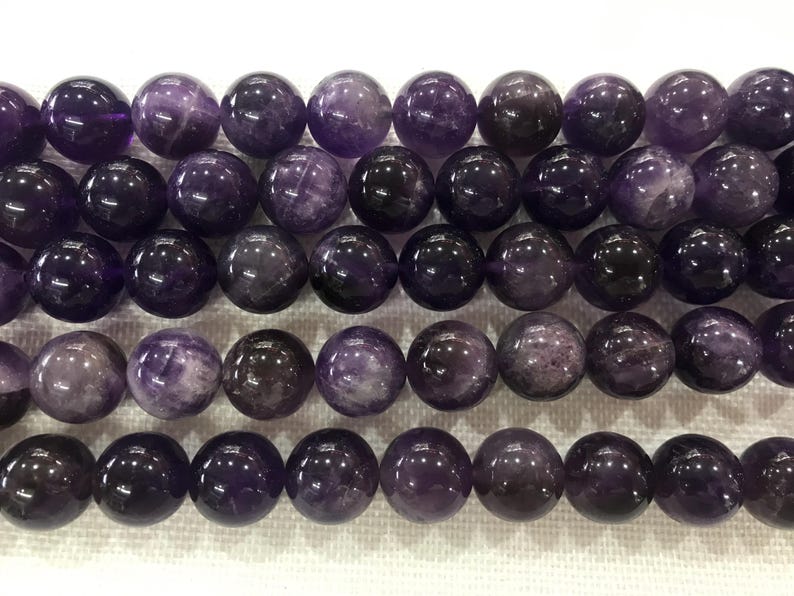 Amethyst 19-20mm Round Big-size Purple Gemstone Loose Beads 15inch ...