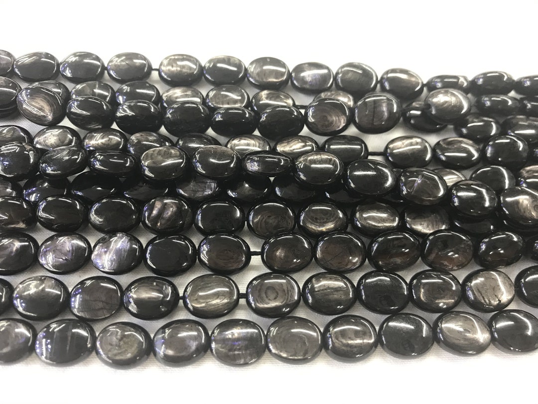 Natural Hypersthene 8x10mm Oval Genuine Black Gemstone Granos sueltos ...