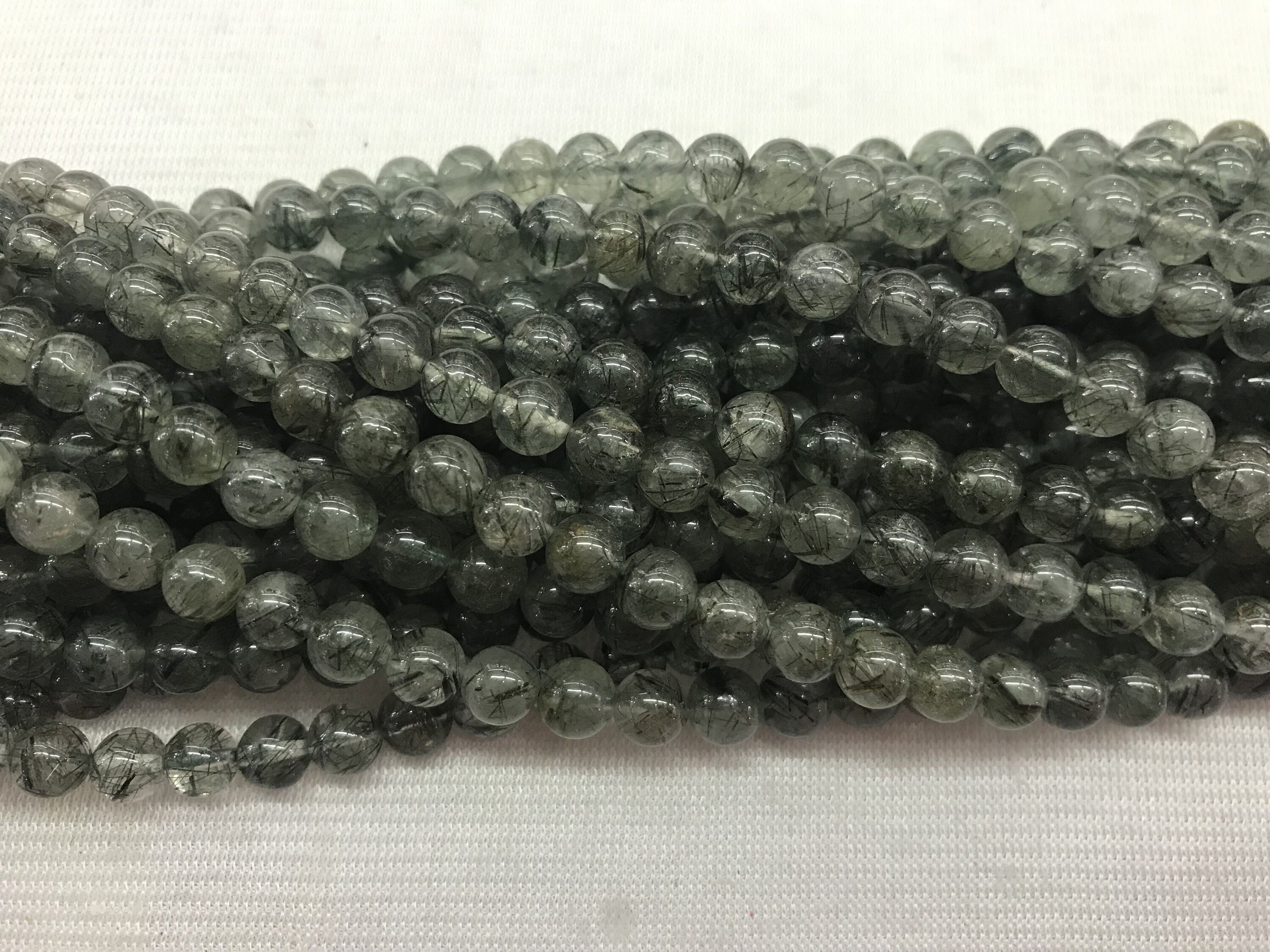 Genuine Green Rutilated Quartz 6mm Round Natural Grade AB - Etsy