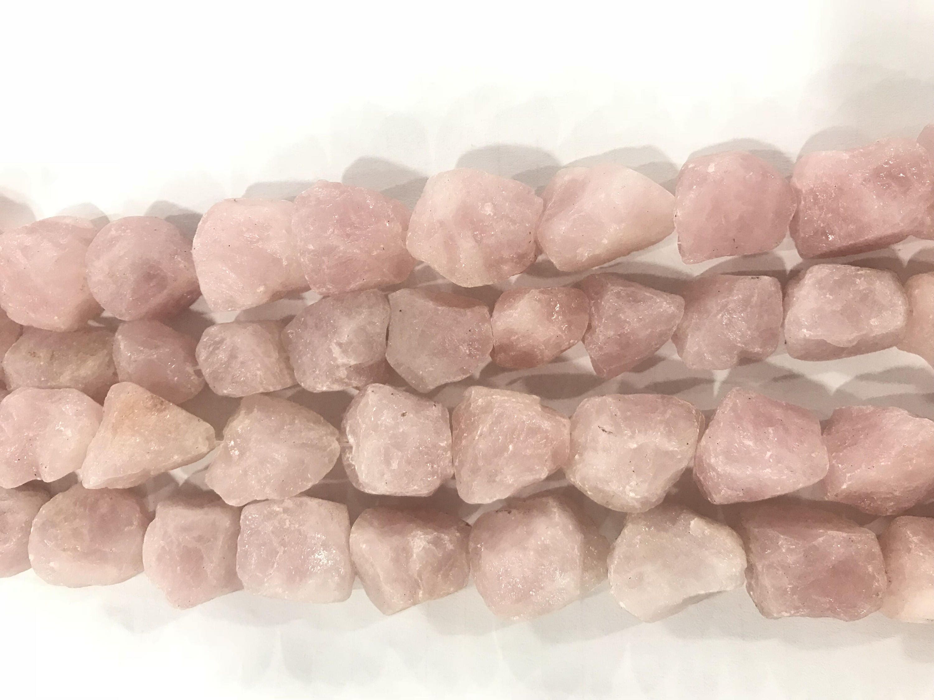 Natural Rose Quartz 20-25mm Raw Nuggets Genuine Loose - Etsy