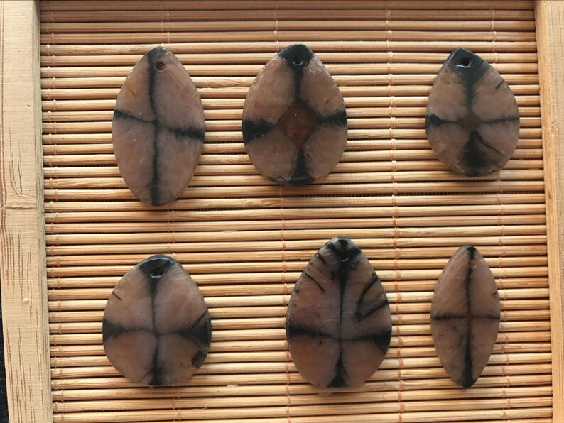 Genuine Nugget Chiastolite Natural Andalusite Cross Stone | Etsy