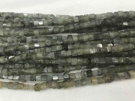 Genuine Labradorite 4mm Cube Green Natural Gemstone Beads 15 - Etsy