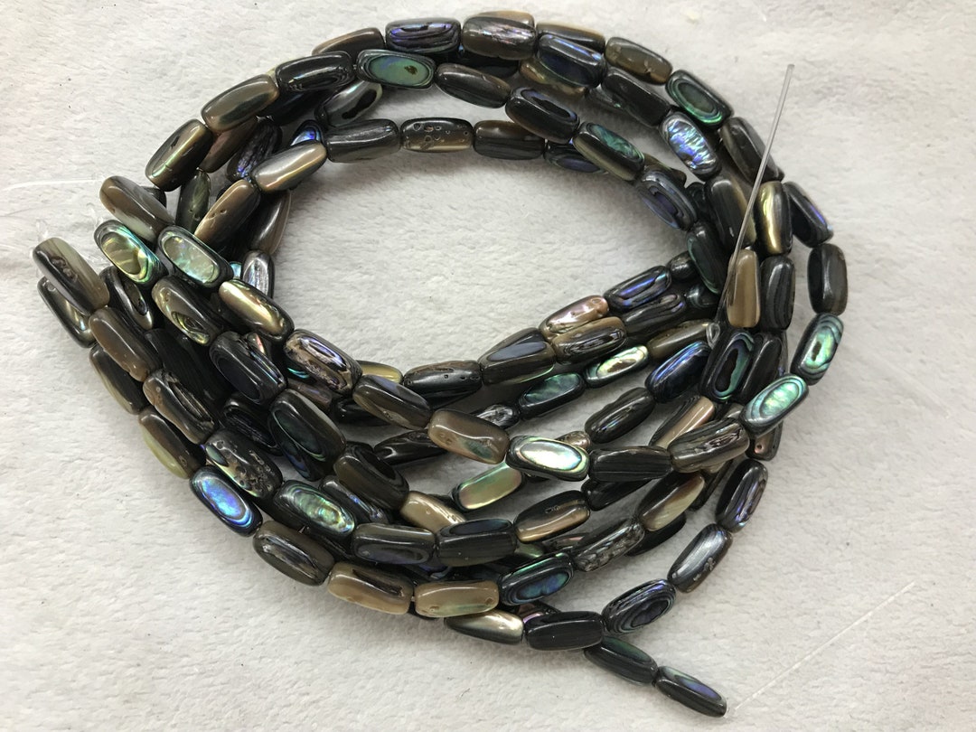 Abalone Shell 5x12mm Nuggets Cuboid Mother Pearl Shell Loose Beads 15 ...