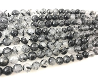 Black Hair Quartz | Etsy