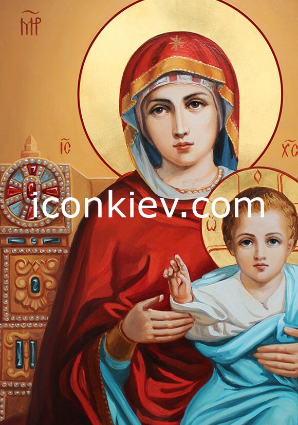 Virgin Mary and Jesus Christ Icons, Orthodox Icon, Hand Painted Icon ...