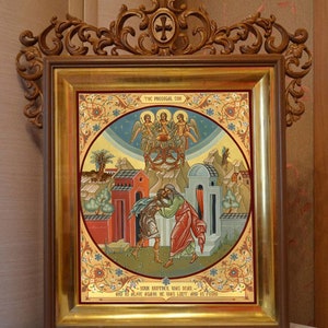 The Prodigal Son Icon, Orthodox Icon, Byzantine Icon, Hand Painted Icon ...