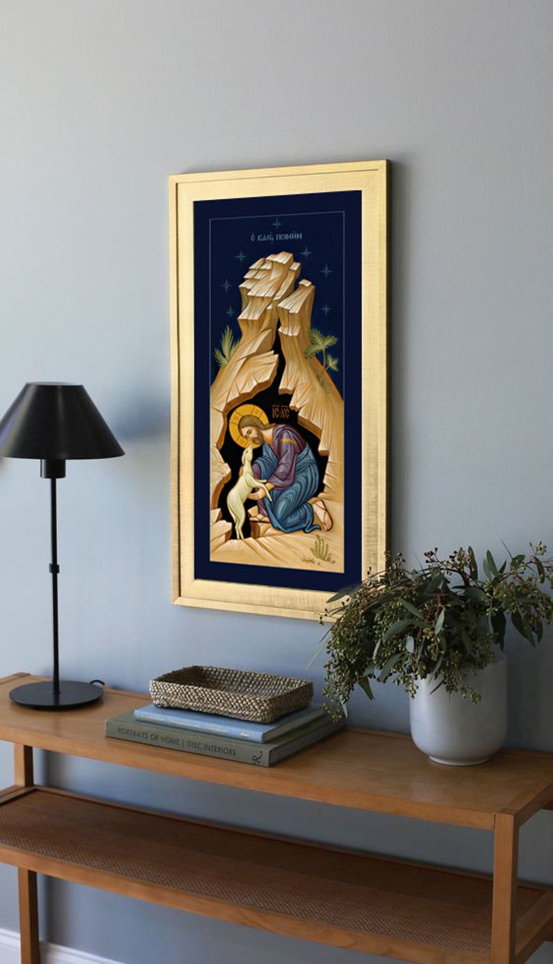 The Good Shepherd, Byzantine Icon, Orthodox Icon, Religious Painting ...