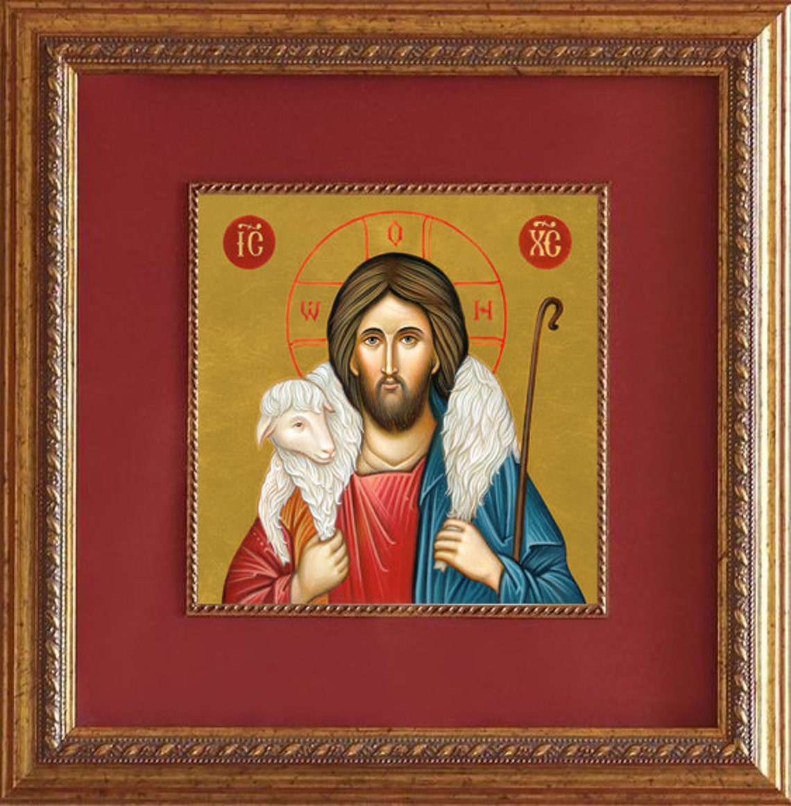 The Good Shepherd Orthodox Icon, Byzantine Icon, Religious Art ...