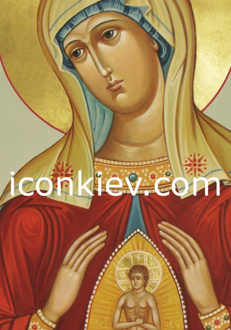 Virgin Mary Orthodox Icon, Theotokos, Our Lady, Mother of God, Helper ...