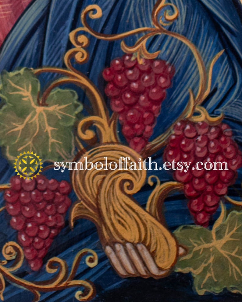 Jesus Christ "grape Vine", Orthodox Icon, Original Hand Painted Icon ...