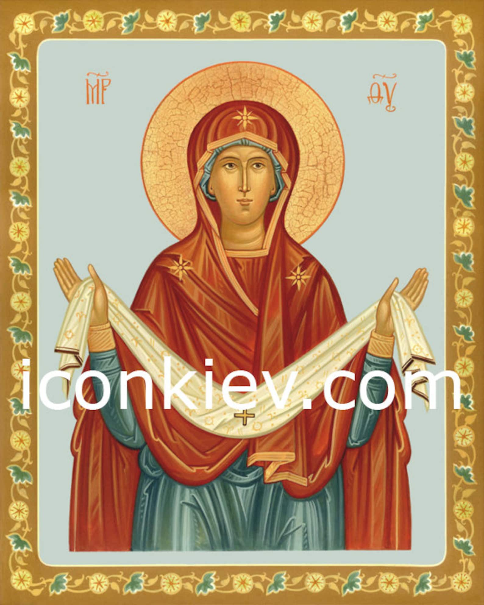 Holy Protection of the Mother of God, Theotokos Icon, Orthodox Icon ...