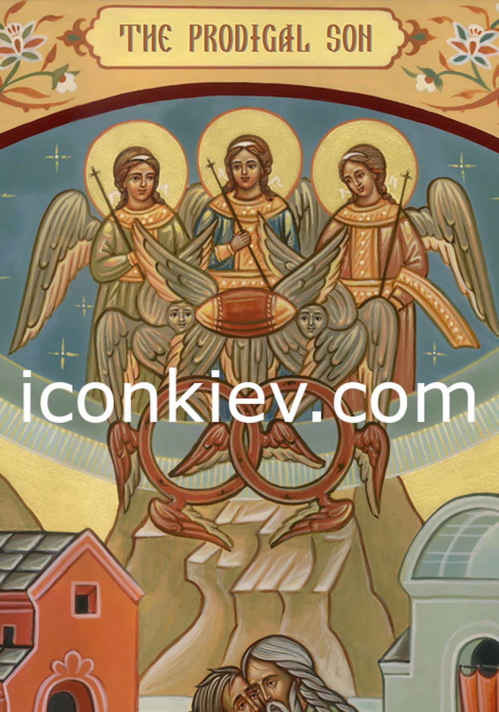 The Prodigal Son Icon, Orthodox Icon, Byzantine Icon, Hand Painted Icon ...