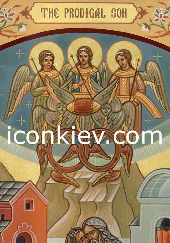 The Prodigal Son Icon, Orthodox Icon, Byzantine Icon, Hand Painted Icon ...