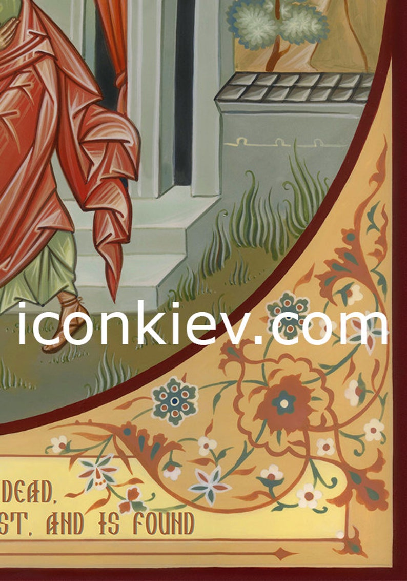 The Prodigal Son Icon, Orthodox Icon, Byzantine Icon, Hand Painted Icon ...