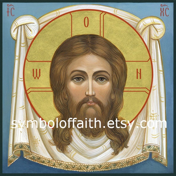 Jesus Christ Icon, Holy Face of Our Savior, Not Made by Human Hands ...